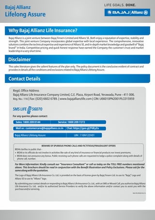 Bajaj Allianz Lifelong Assure | PDF