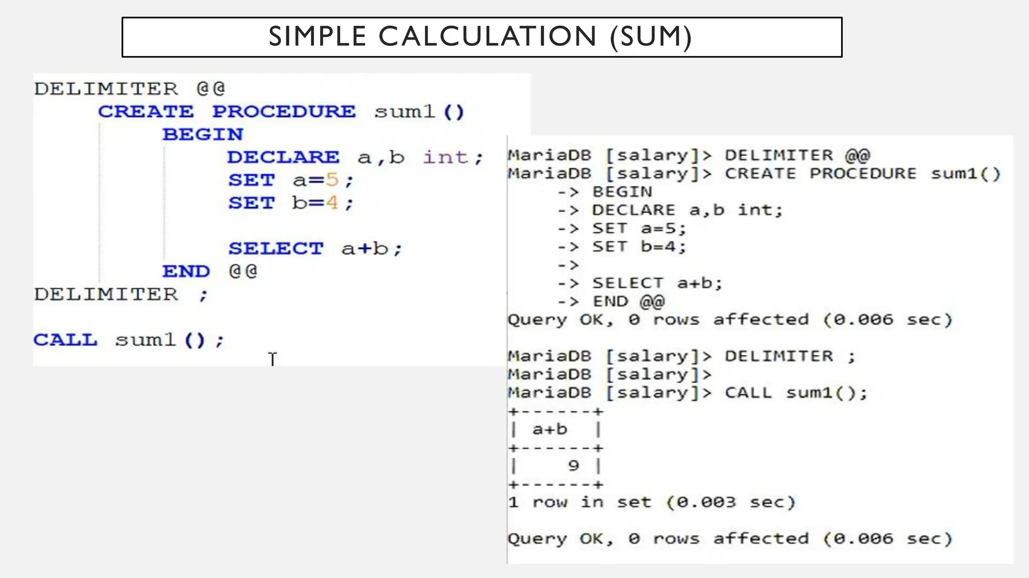 Essential SQL Techniques: Variables, Delimiters, and Procedure Creation ...
