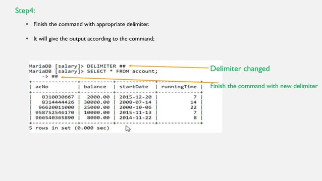 Essential SQL Techniques: Variables, Delimiters, and Procedure Creation ...
