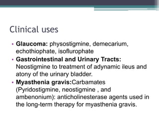 Slide2 cholinergics and cholinomimetics | PPTX
