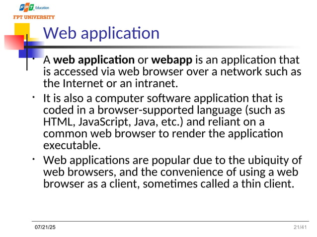 Slide 2- HTTP and Web Application.ppt xstk | PPT