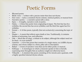 Introduction to Literature - Poetry Analysis.pptx
