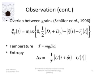 Fluctuation Theorem Application on 2-D Granular Materials ...