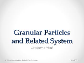 Granular Particles and Related System | PPT