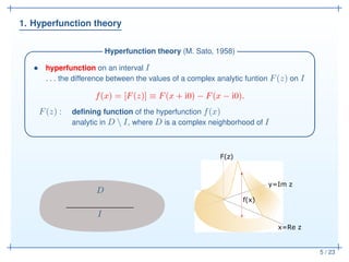 Hyperfunction method for numerical integration and Fredholm integral equations of the second ...