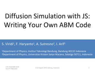 Diffusion Simulation JS Code | PPT