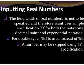 Input Output Function in C by Sulav Acharya | PPT