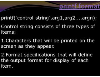 Input Output Function in C by Sulav Acharya | PPT