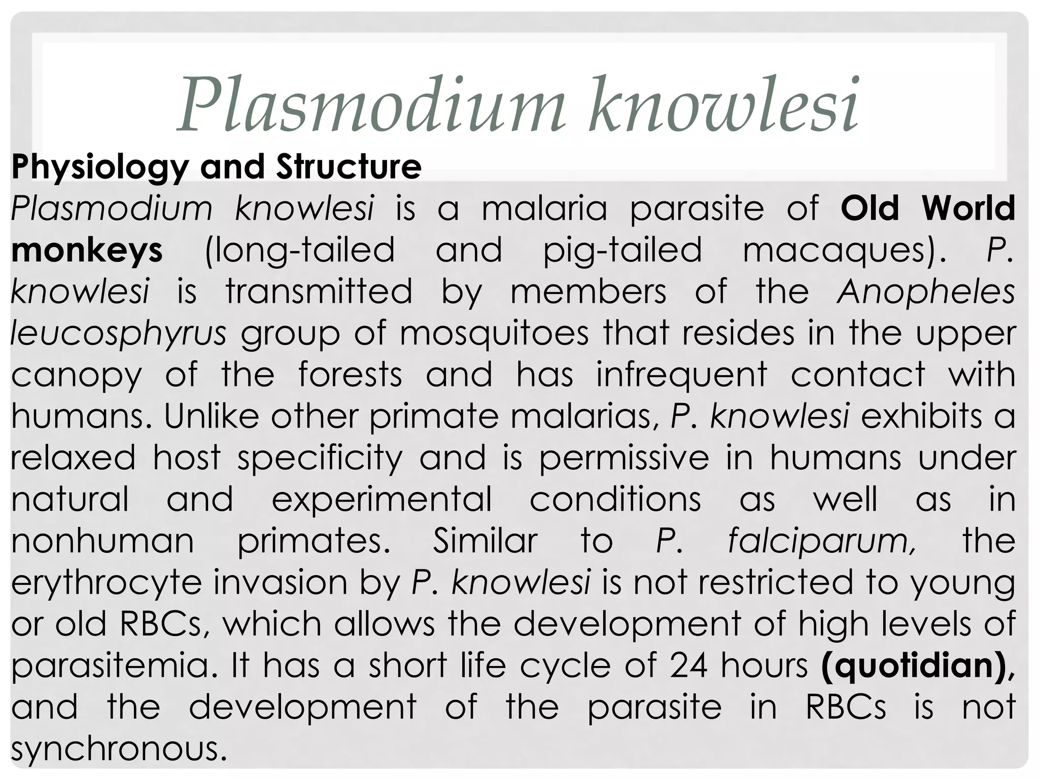 slide 2 Blood and Tissue Protozoa Plasmodium.pdf | Infectious Diseases ...