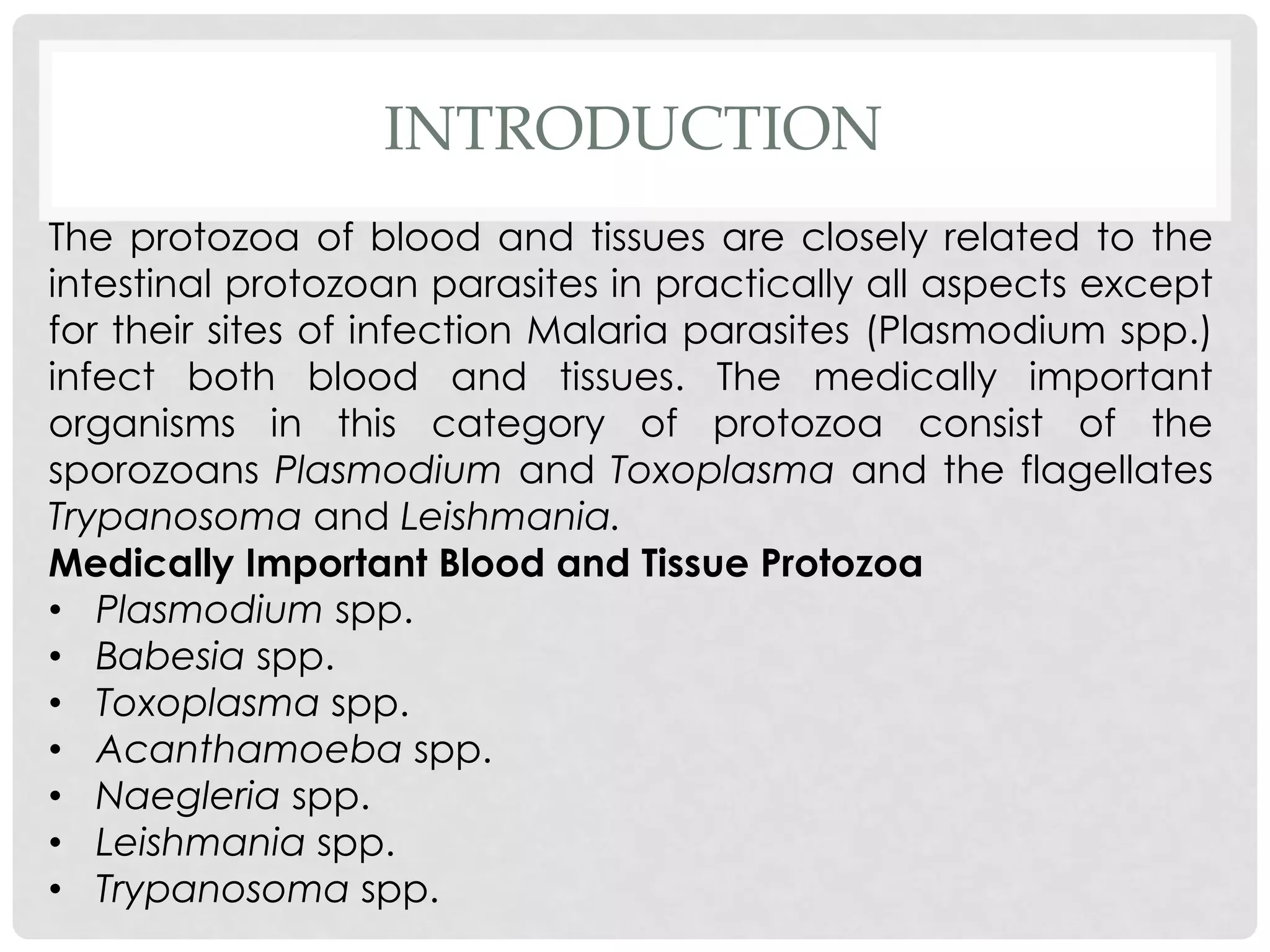 slide 2 Blood and Tissue Protozoa Plasmodium.pdf | Infectious Diseases ...