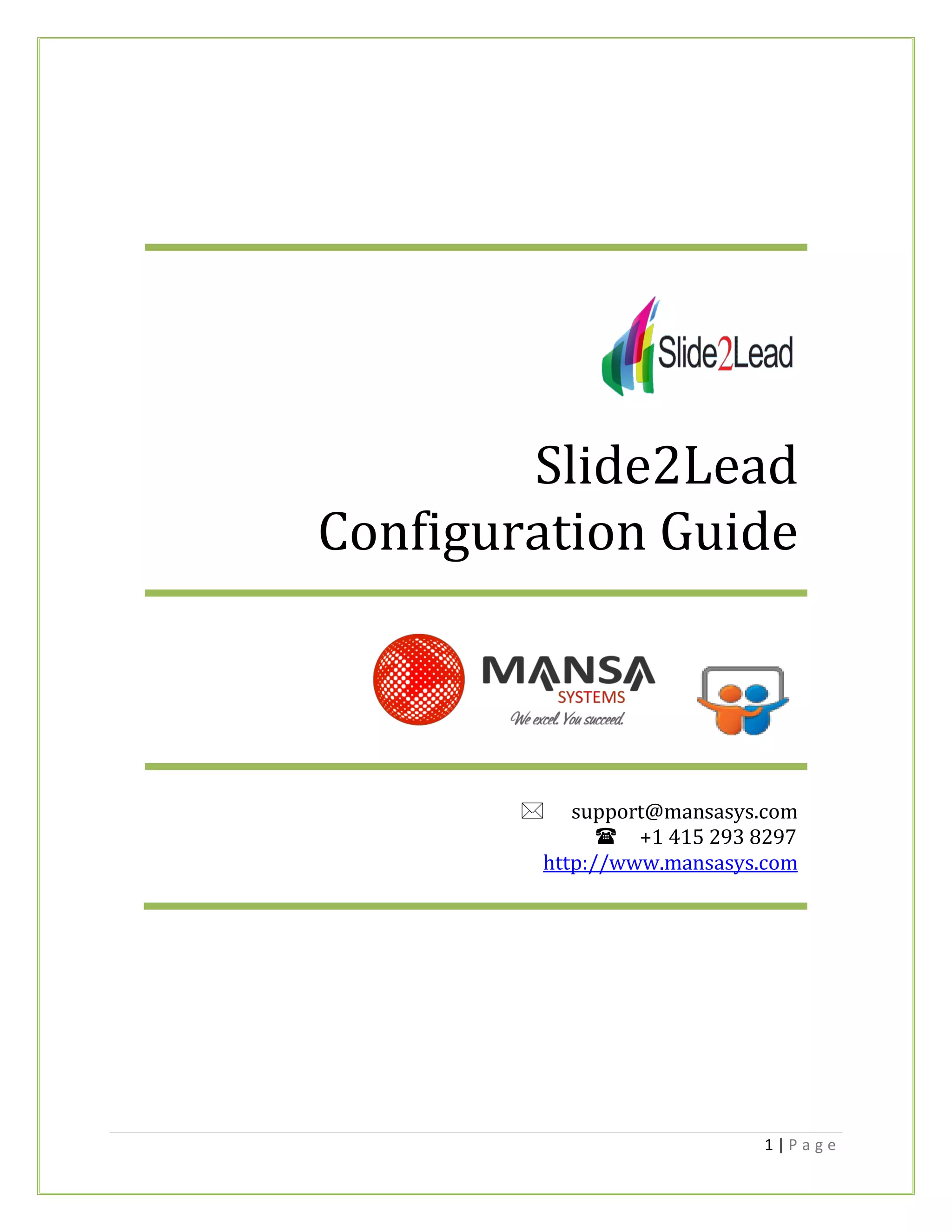 Slide2 lead guide | PDF | Operating Systems | Computer Software and Applications