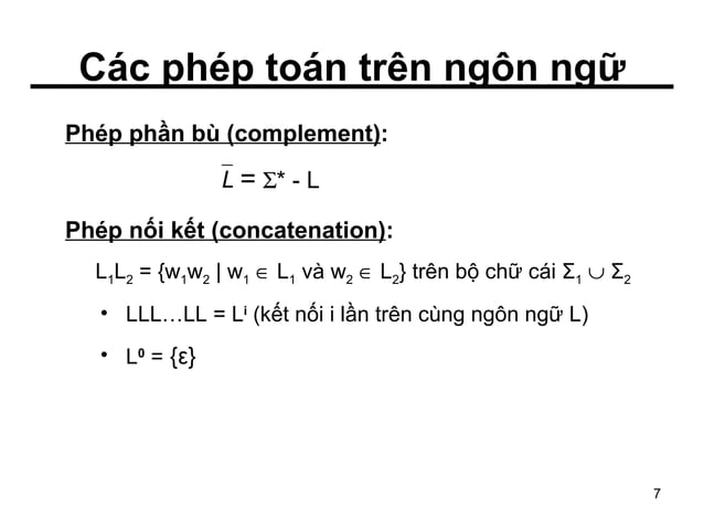 Lý thuyết tính toán - BKHN - 2 | PPT