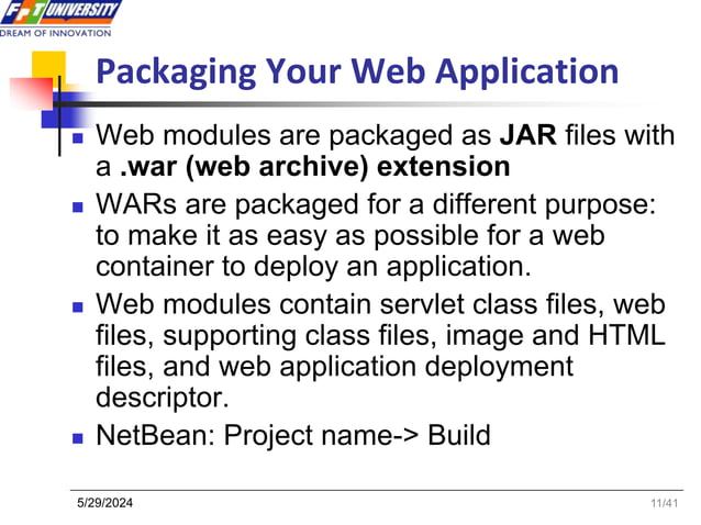 Slide 3- Java Web Application-PRJ301.ppt Slide 3- Java Web Application-PRJ301.ppt