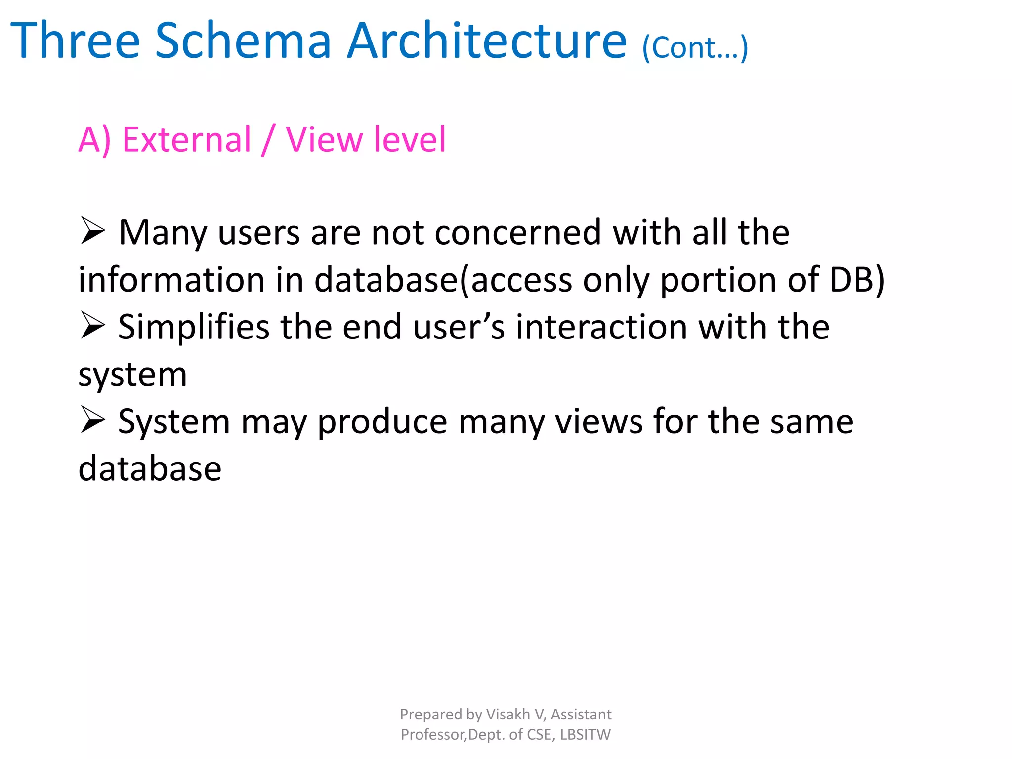 Slide 3 data abstraction & 3 schema | PPTX