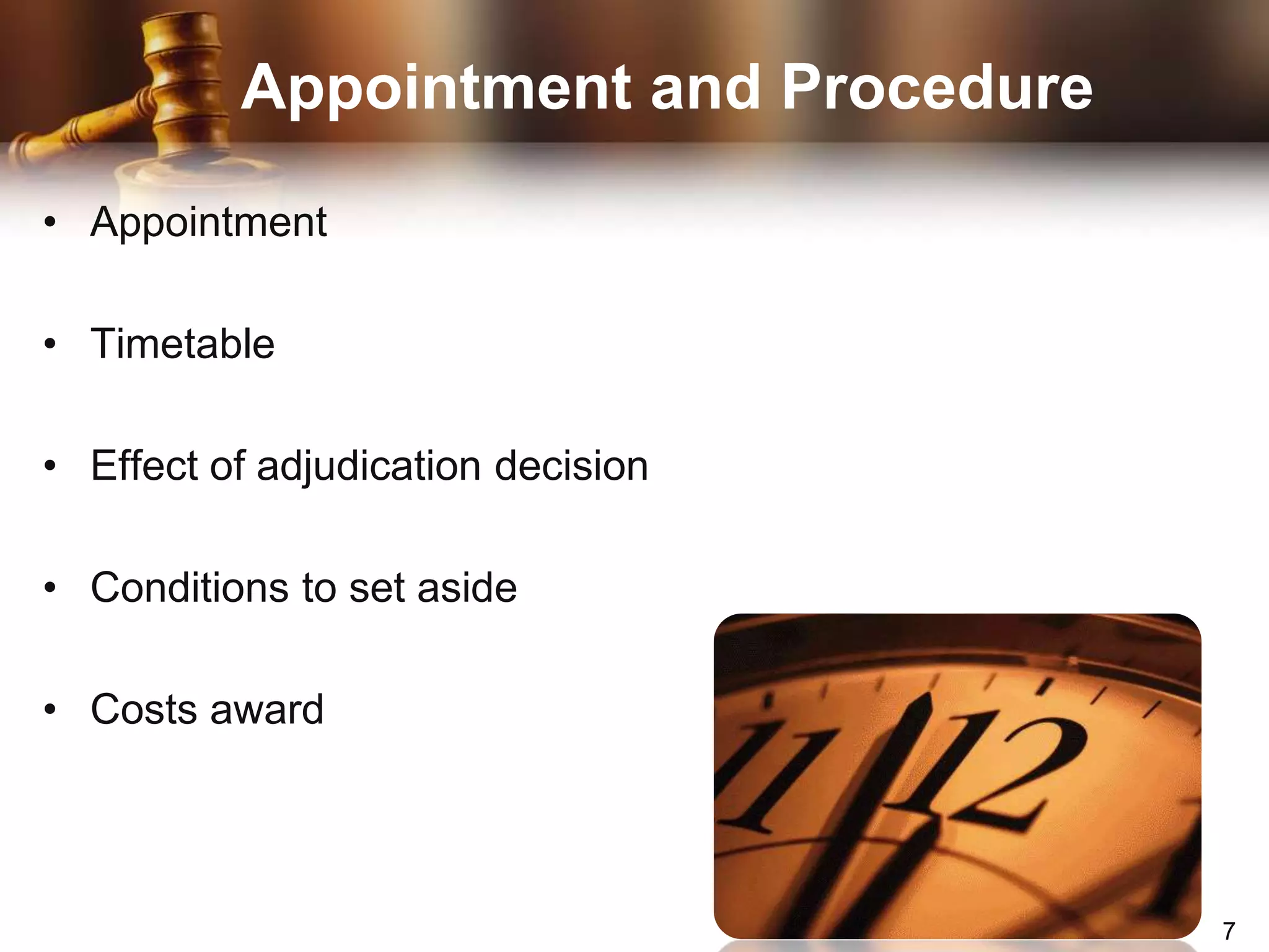 Construction Adjudication | PPTX