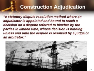 Construction Adjudication | PPTX