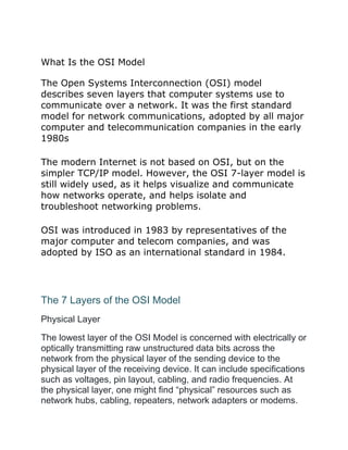 OSI Model | PDF