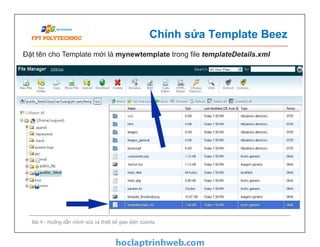 Bài 4 Hướng dẫn chỉnh sửa và thiết kế giao diện web Joomla | PDF