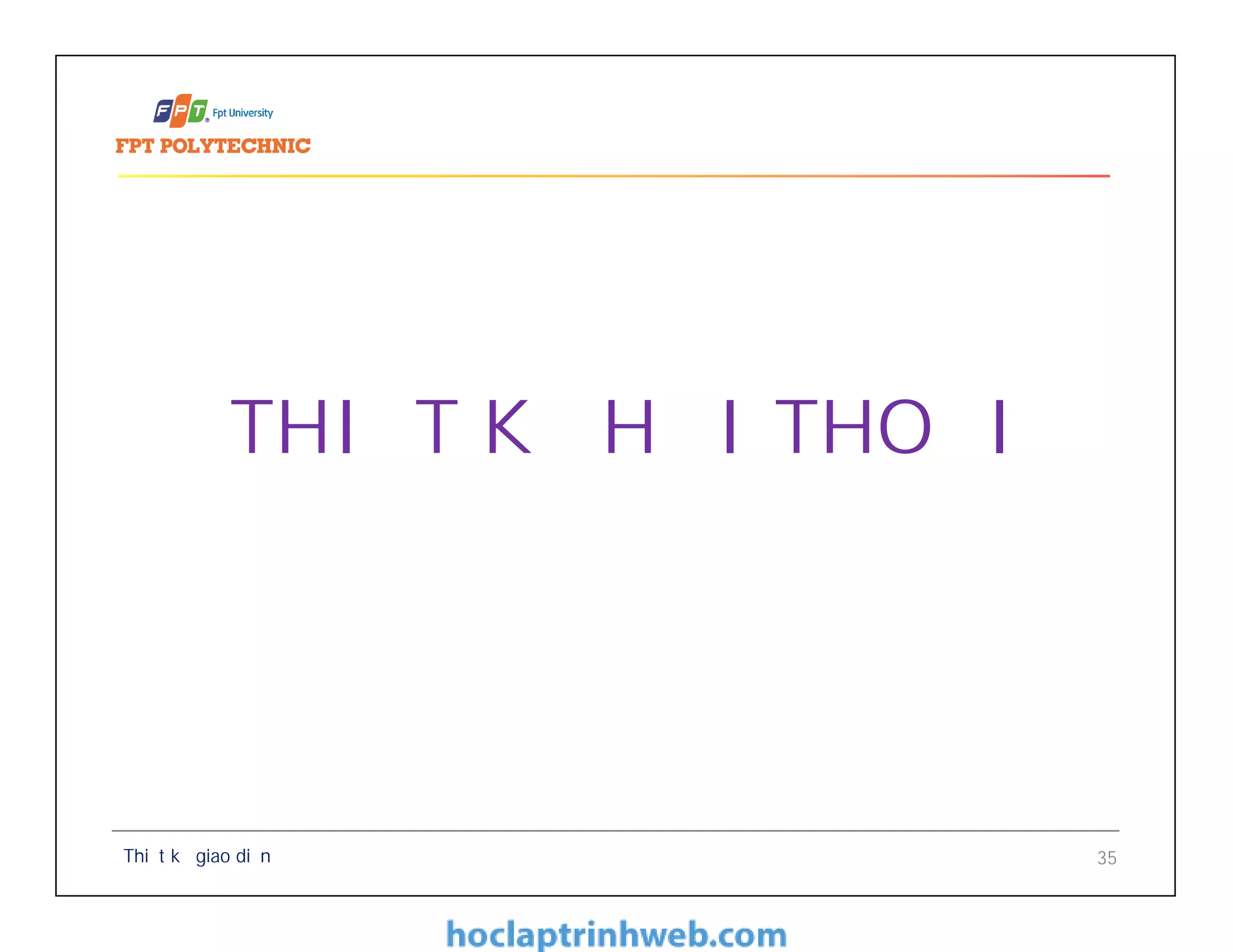 Bài 5: Thiết kế giao diện - Giáo trình FPT | PDF