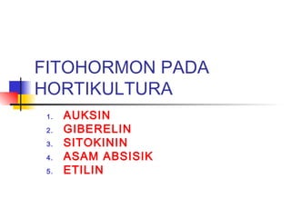 Slide 5 kapita hortikultura | PPT