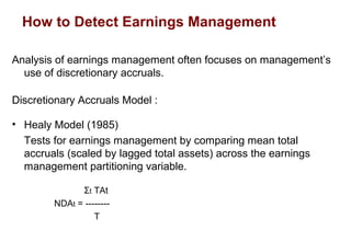 Slide6 earnings management | PPT