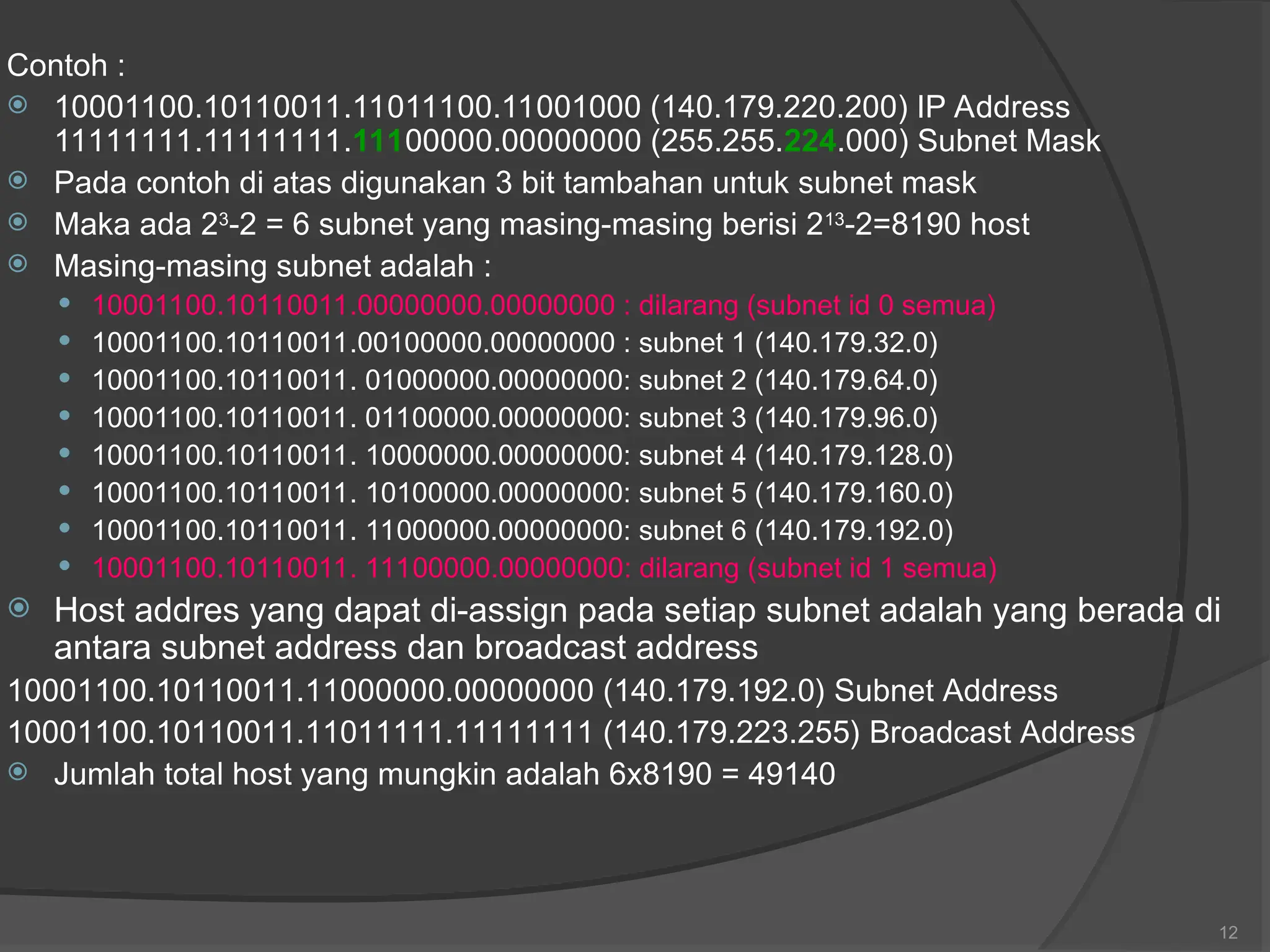 Subnetting: Pengertian, Contoh, Tujuan, dan Fungsinya.ppt
