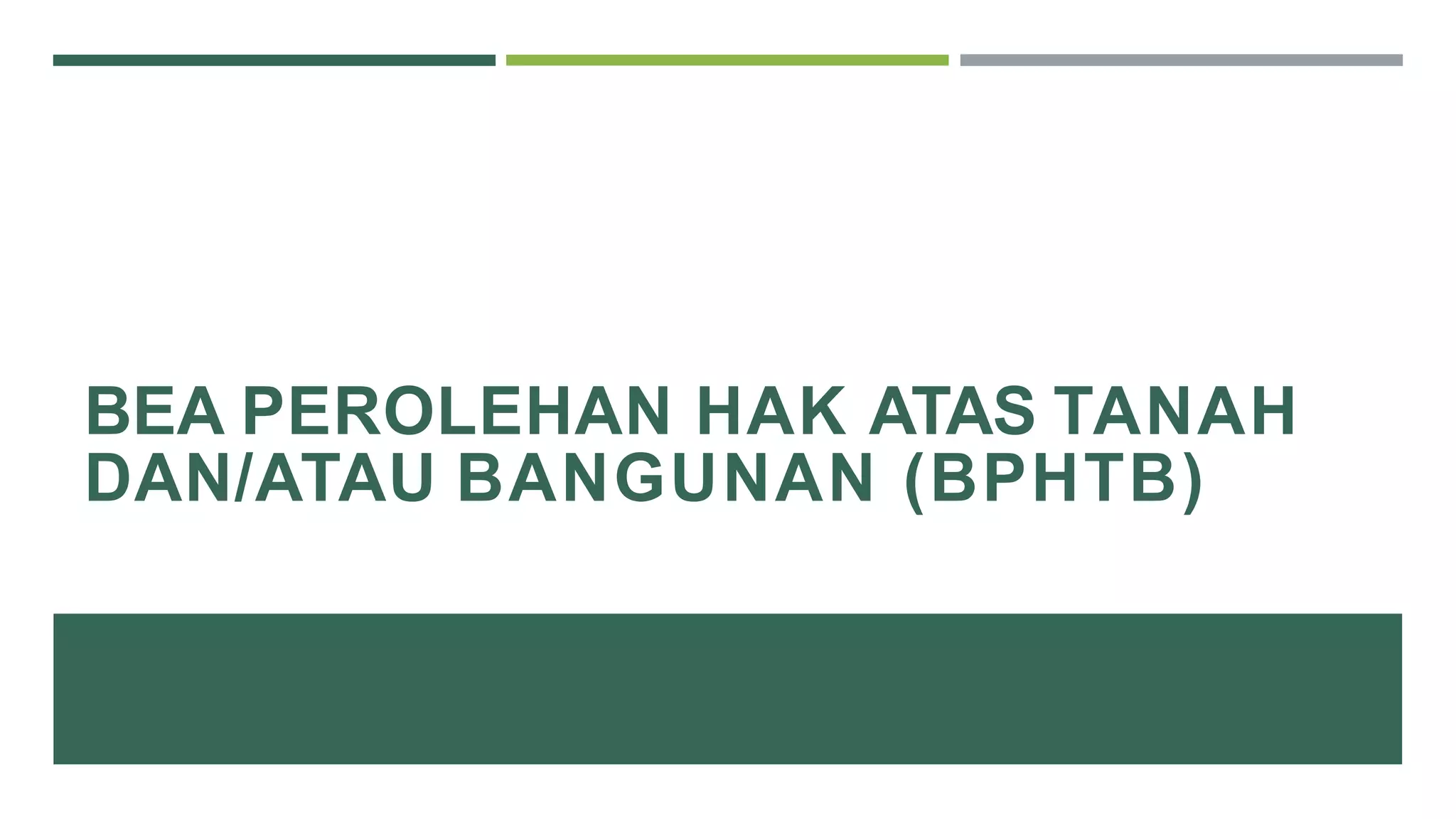 Pajak Bumi dan Bangunan Pedesaan dan Perkotaan | PPTX
