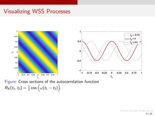 Wide sense stationary process in digital communication | PDF