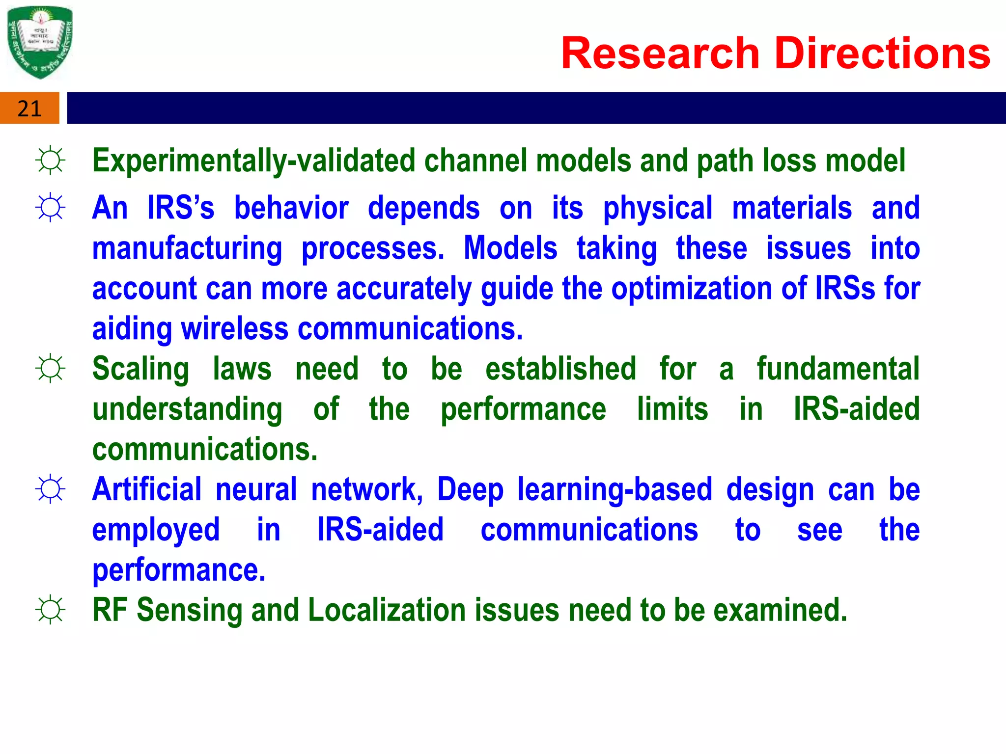 Intelligent Reflecting Surfaces | PPTX