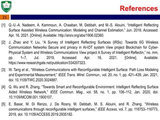 Intelligent Reflecting Surfaces | PPTX
