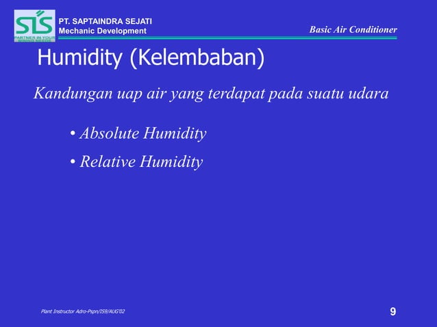 AIR CONDITIONING SYSTEM.ppt