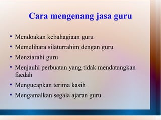 Slide Adab Berguru | PPT