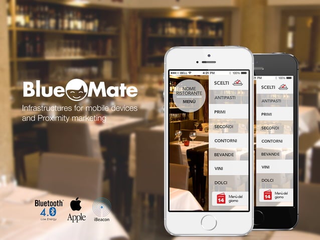Slide adv, blue-mate restaurant | PPT