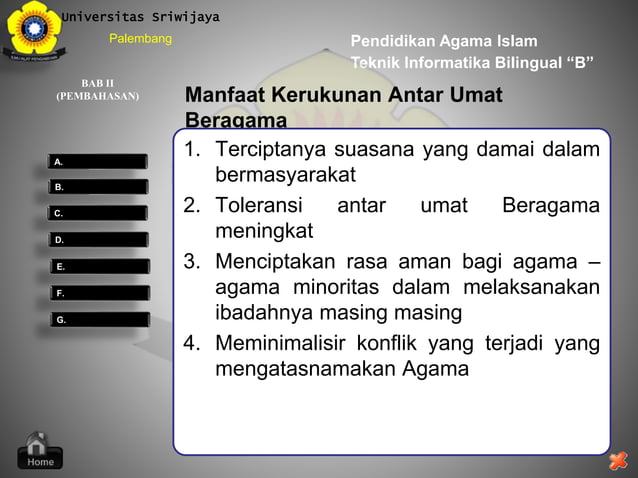 Kerukunan Antar Umat Beragama | PPTX