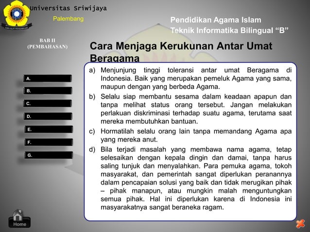 Kerukunan Antar Umat Beragama | PPTX