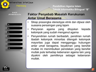 Kerukunan Antar Umat Beragama | PPTX