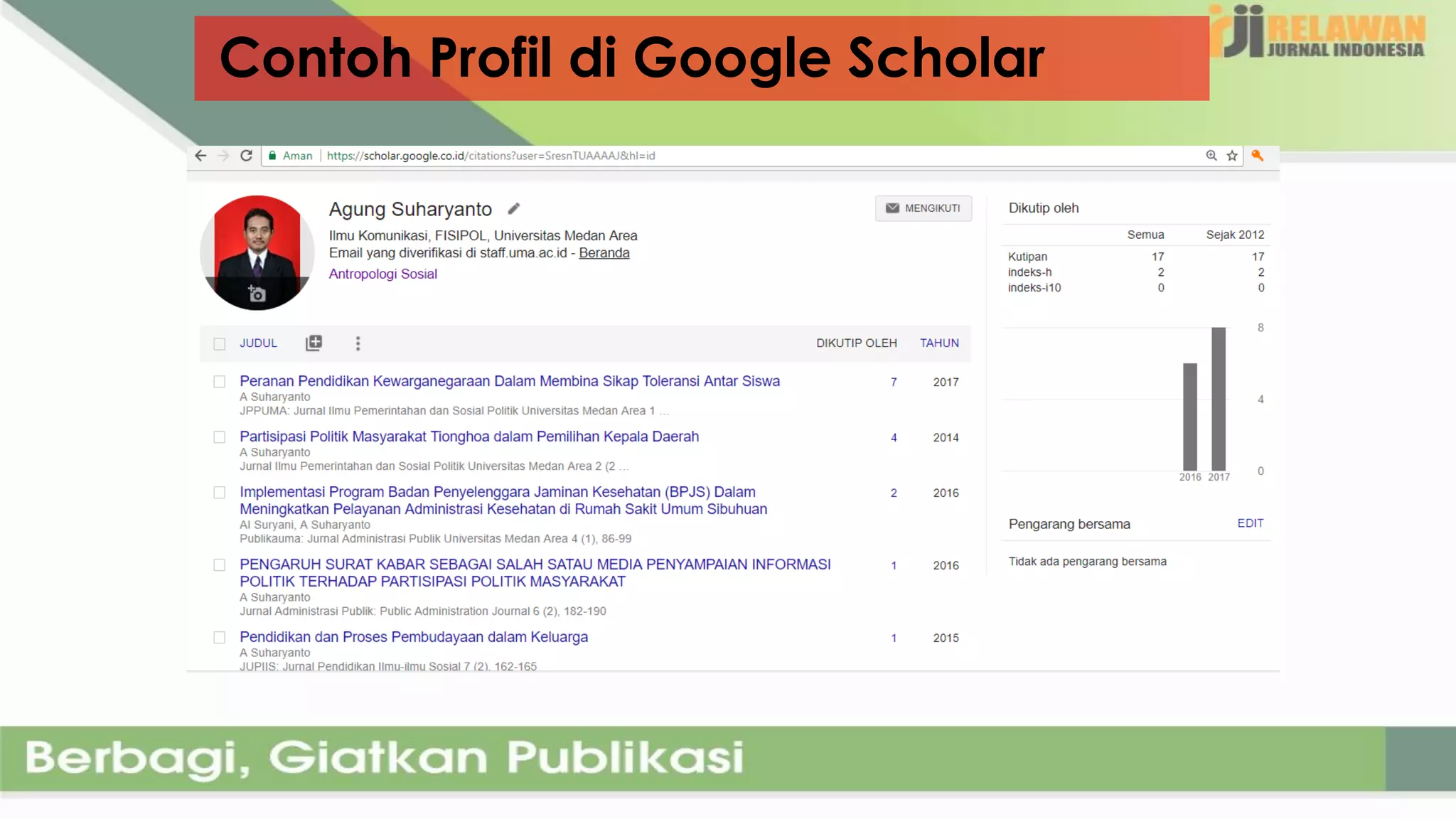 Membuat Profil di Google Scholar | PDF