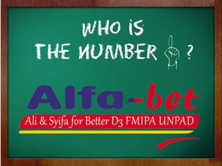 ALFABET D3 FMIPA UNPAD | PPTX