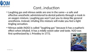 SLIDE ANAESTHESIA.pptx this slide share abut anesthesia | PPTX