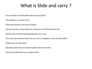 Slide and carry presentation | PPT