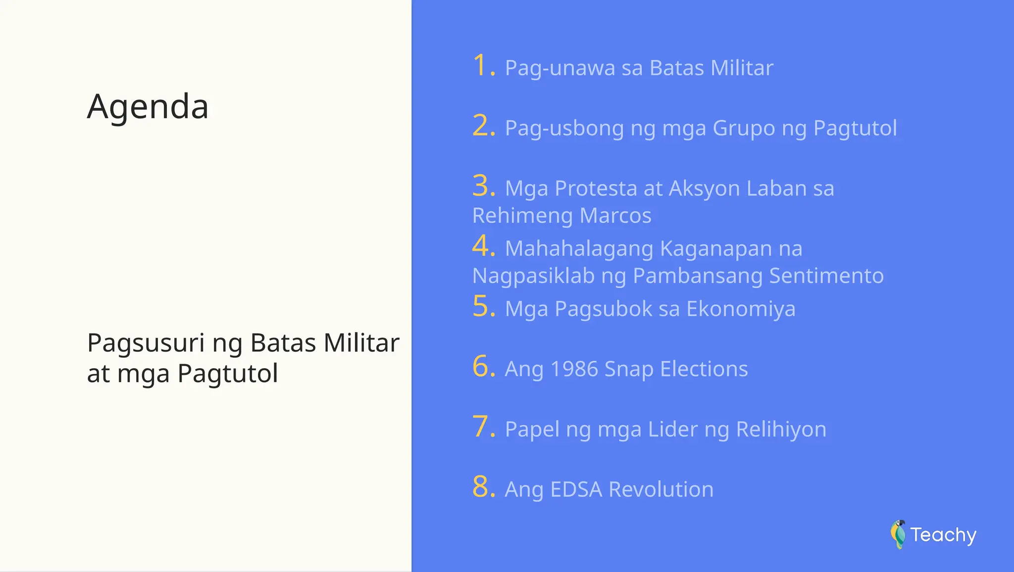 Slide_Ang mga Dahilan ng Pagtutol sa Batas Militar at ang Pagbuo ng Samahan Laban sa Pamahalaang ...