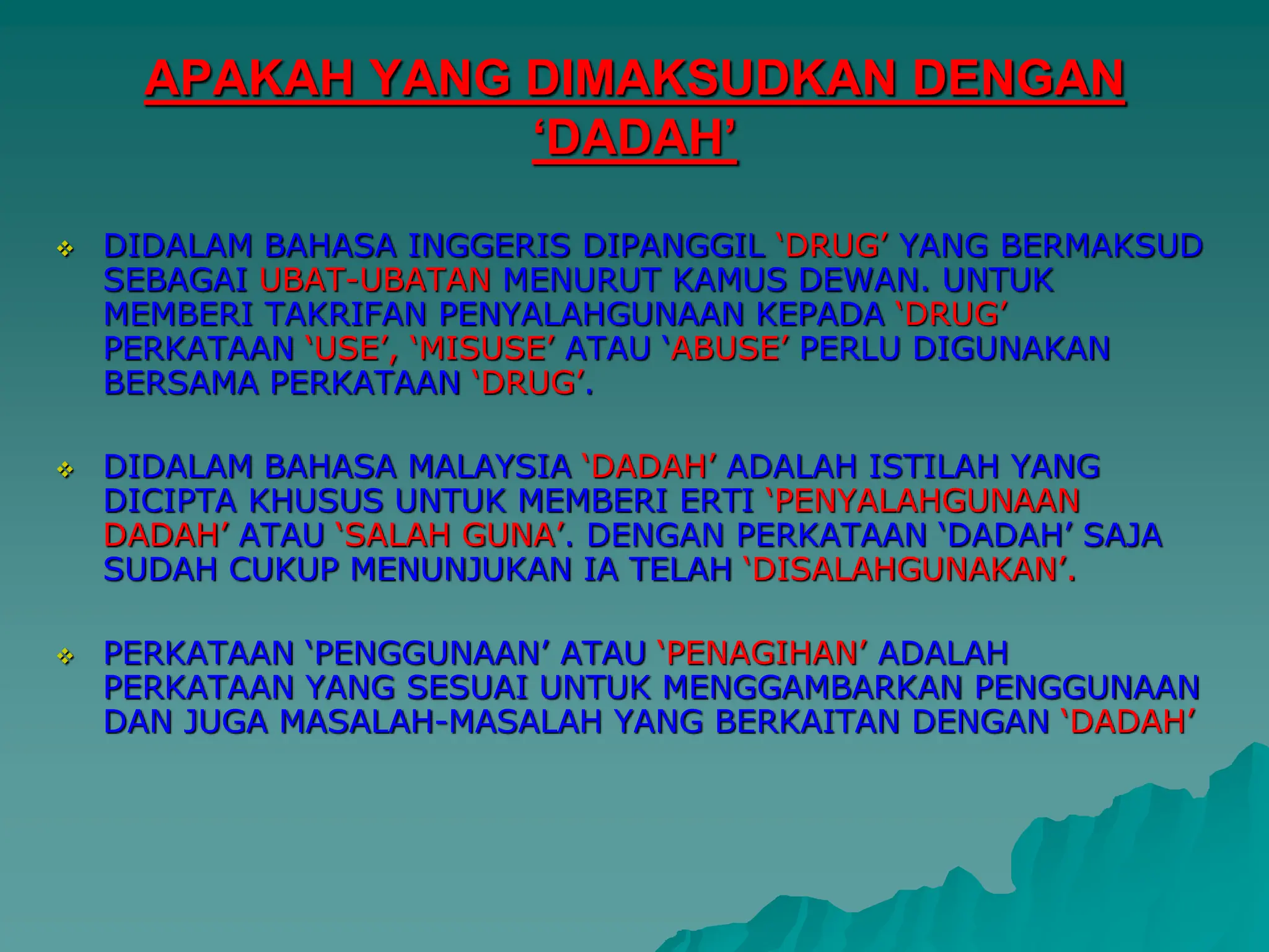 SLIDE ANTI DADAH sekolah rendah tahun 2024 | PPT