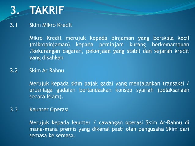 Sijil Tinggi Muamalat 2 - Ar-Rahnu: En. Zul Hazri Mahat (Ar-Rahnu ...