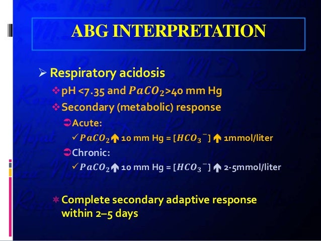 ABG interpretation