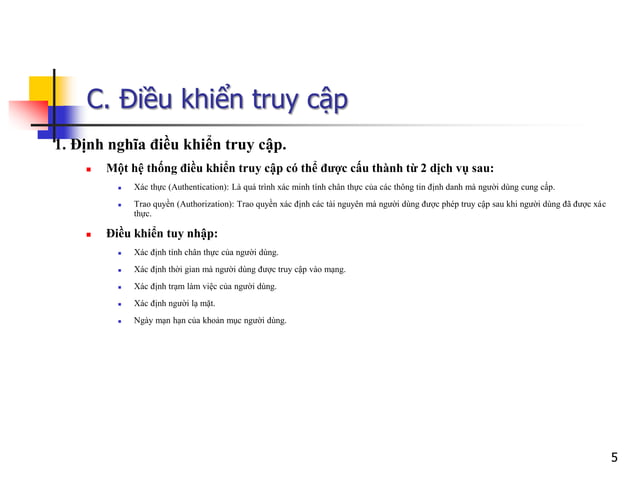 Slide An toàn mạng nâng cao PTIT | PPTX