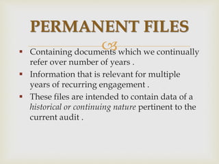 CHAPTER 1 AUDIT DOCUMENTATION | PPT
