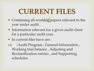 CHAPTER 1 AUDIT DOCUMENTATION | PPTX