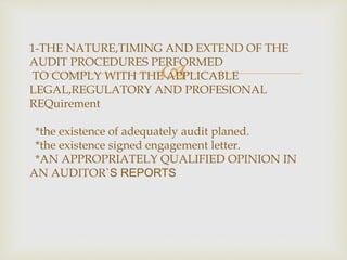 CHAPTER 1 AUDIT DOCUMENTATION | PPT