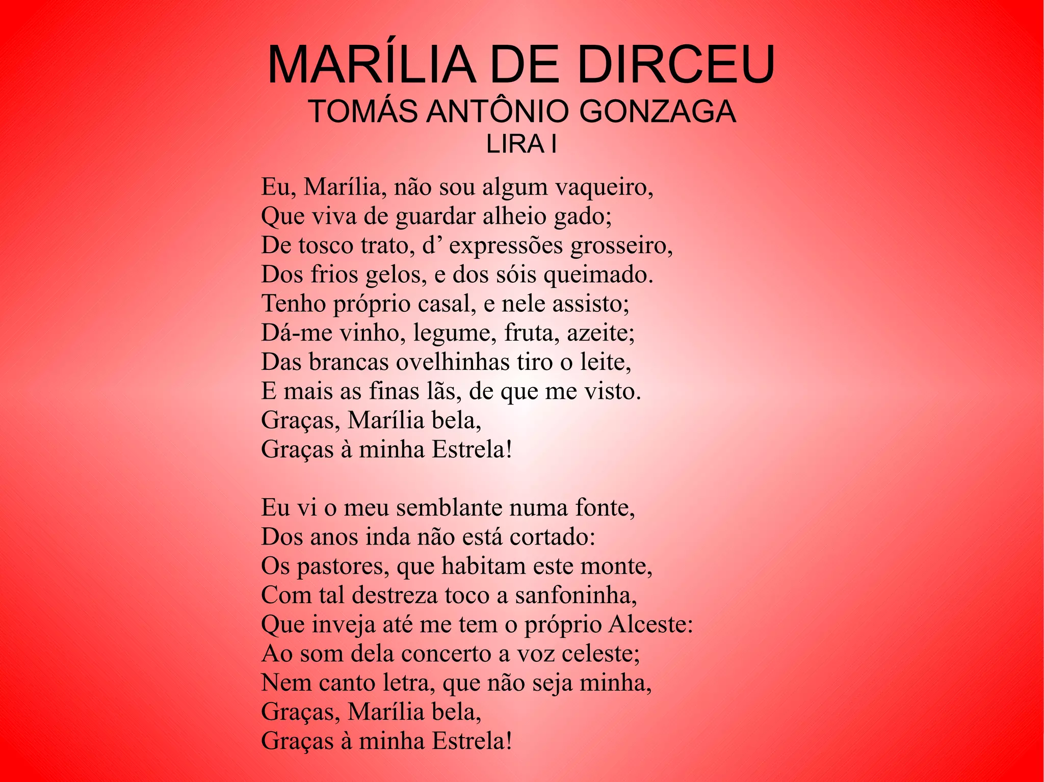Poema: estudo do gênero lírico | PPT
