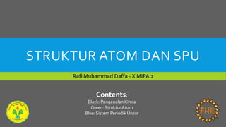 Struktur Atom dan Sistem Periodik Unsur | PPTX